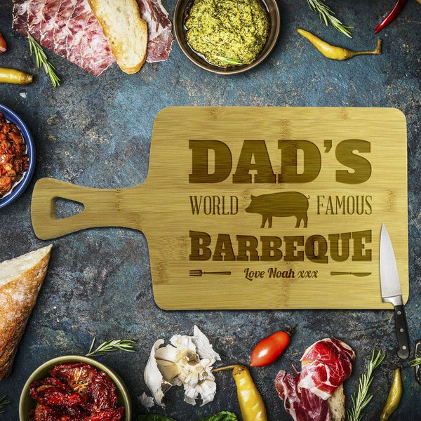 Dad's Famous Barbeque Rectangle Bamboo Serving Board – Harvey Norman ...