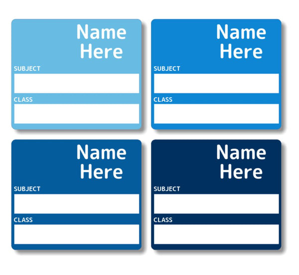 Multi Colour - Blues - School Book Label (Pack of 16) – Harvey Norman ...
